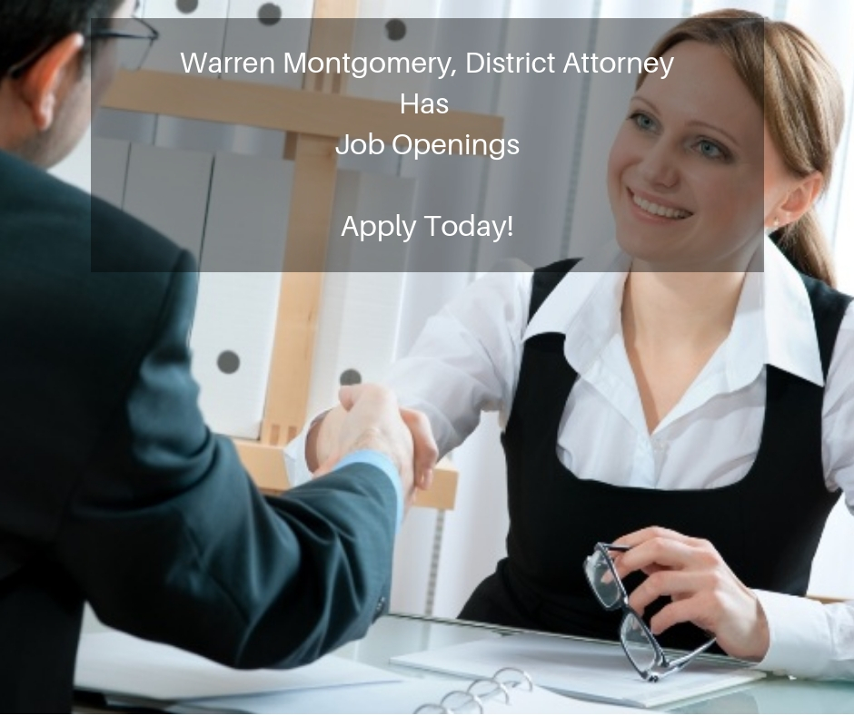 Open Jobs - J. Collin Sims District Attorney 22nd Judicial District ...